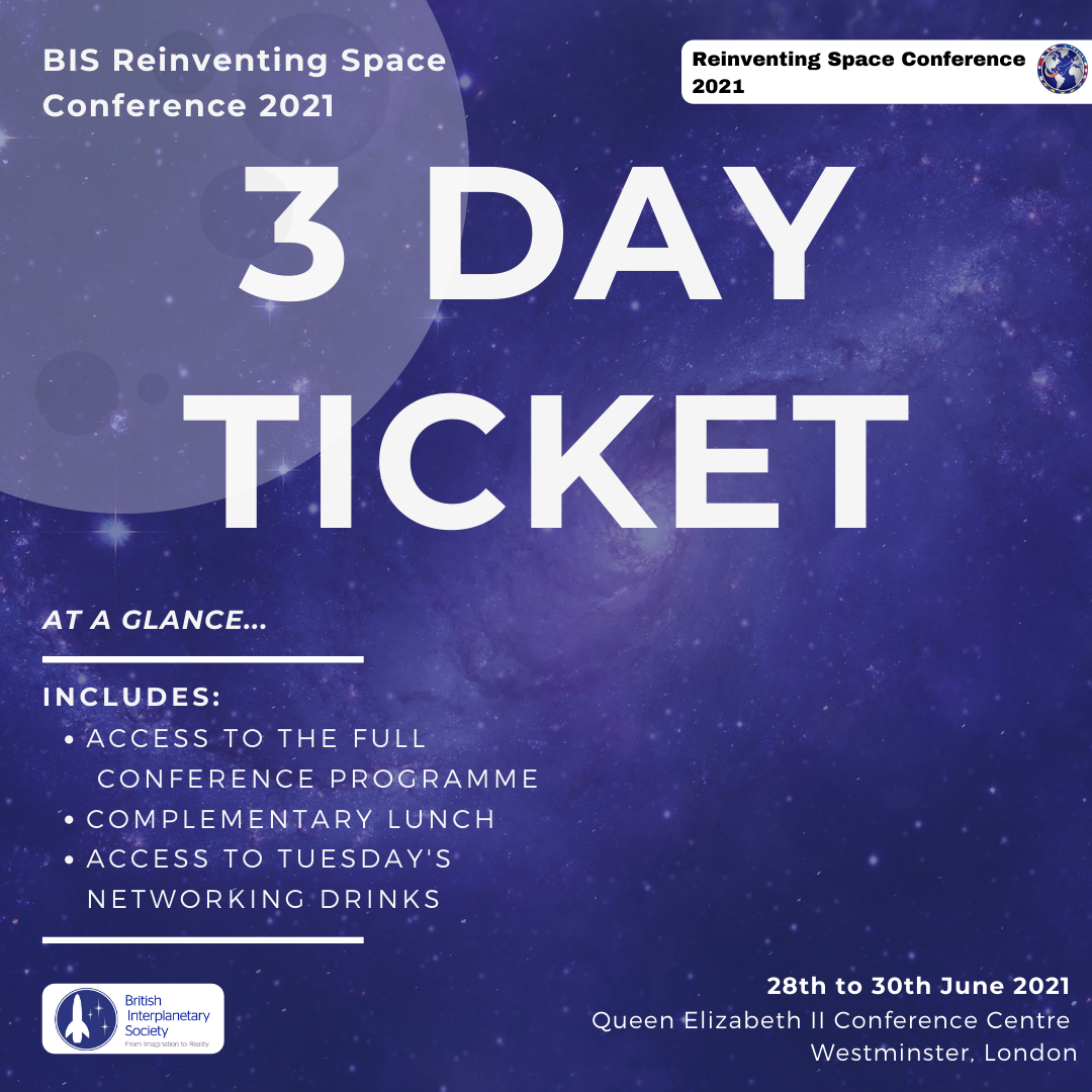 Reinventing Space Conference 2021 – 3 Day Ticket – BIS Shop