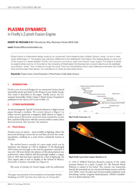 Plasma Dynamics in Firefly’s Z-pinch Fusion Engine – BIS Shop