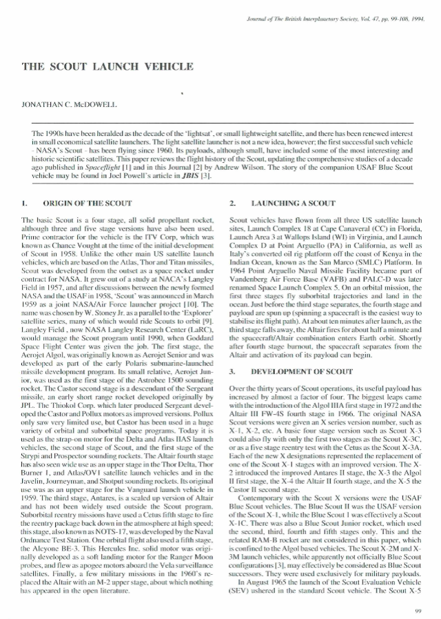 The Scout Launch Vehicle – BIS Shop
